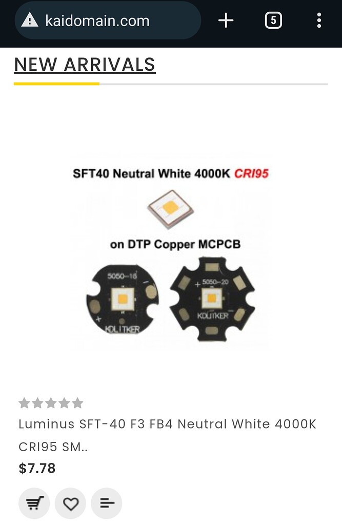 SFT40 4000K & 2700K 95CRI are here!!! - Flashlight Modding and DIY ...