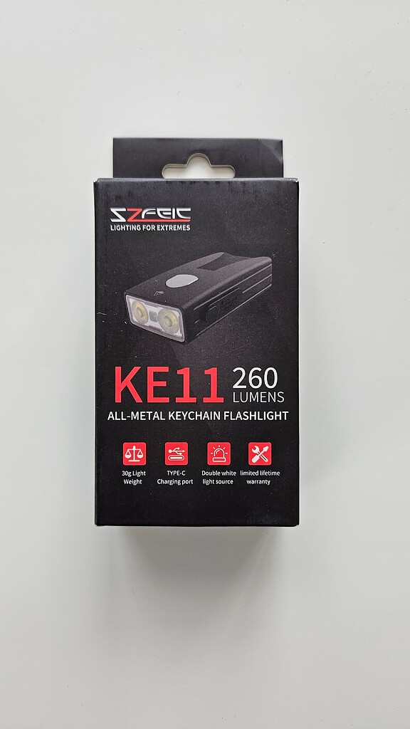 [Review] SZFEIC KE11 Keychain Flashlight - Keychain / Pocket Flashlights - BudgetLightForum.com