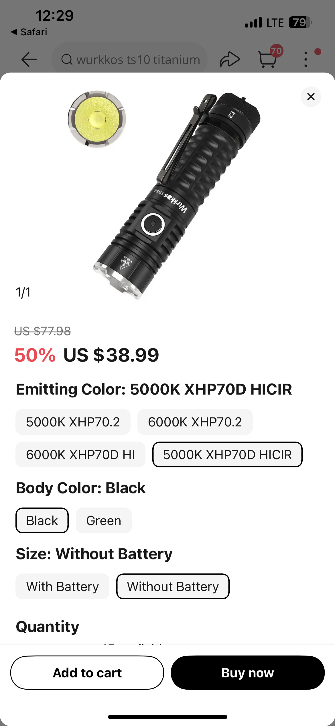 Wurkkos TS22 XHP70D HICRI? - LED Flashlights – General Info ...