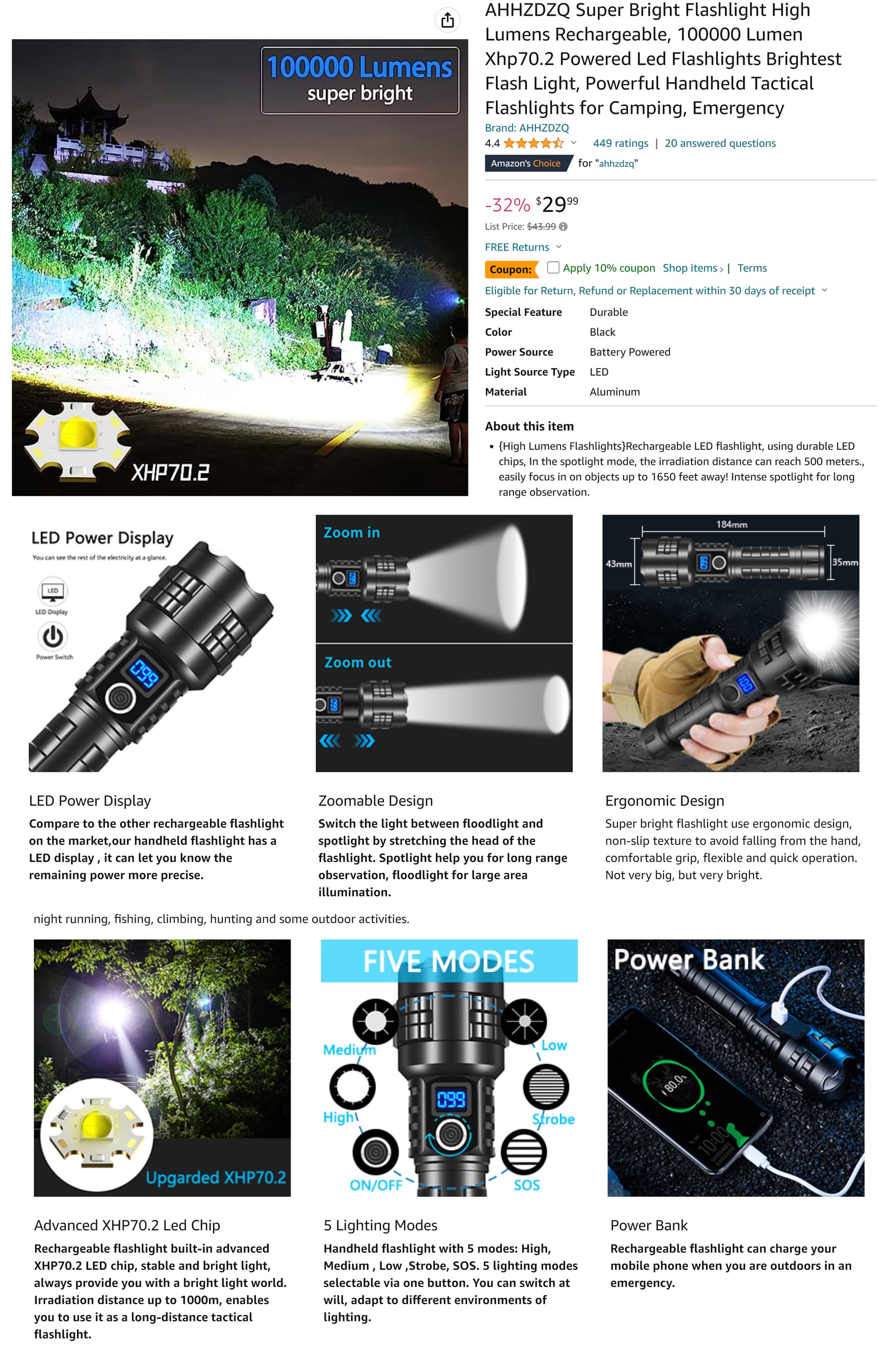 Another AMAZON Miracle. 100,000 lumens! LOL - Other Battery Type ...