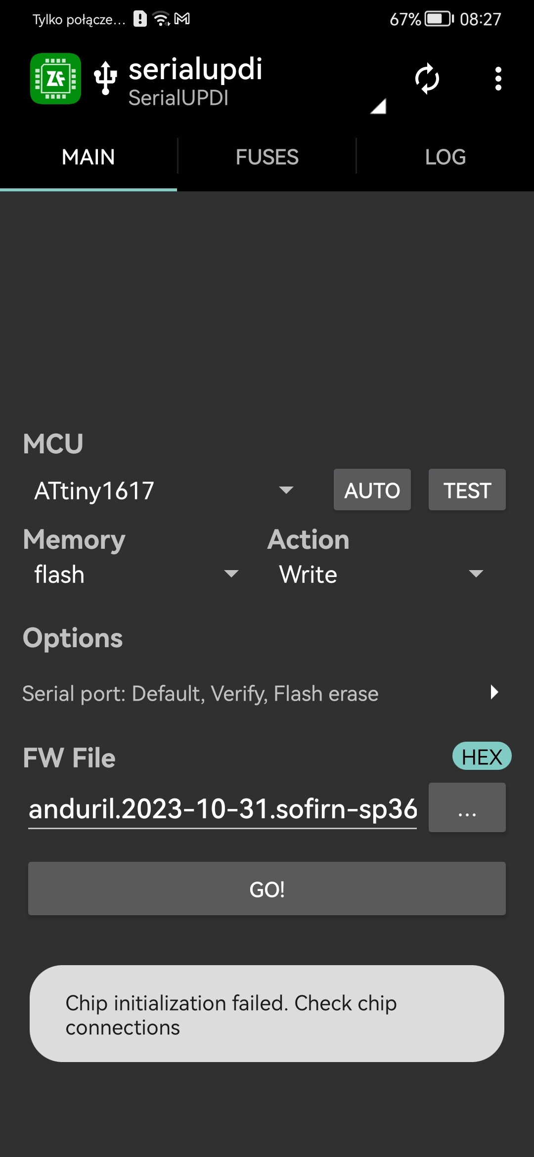 WTS : USB-UPDI Programmers for Attiny1616/AVR32DD20 drivers (Sofirn/Wurkkos/Fireflylite/Emisar ...