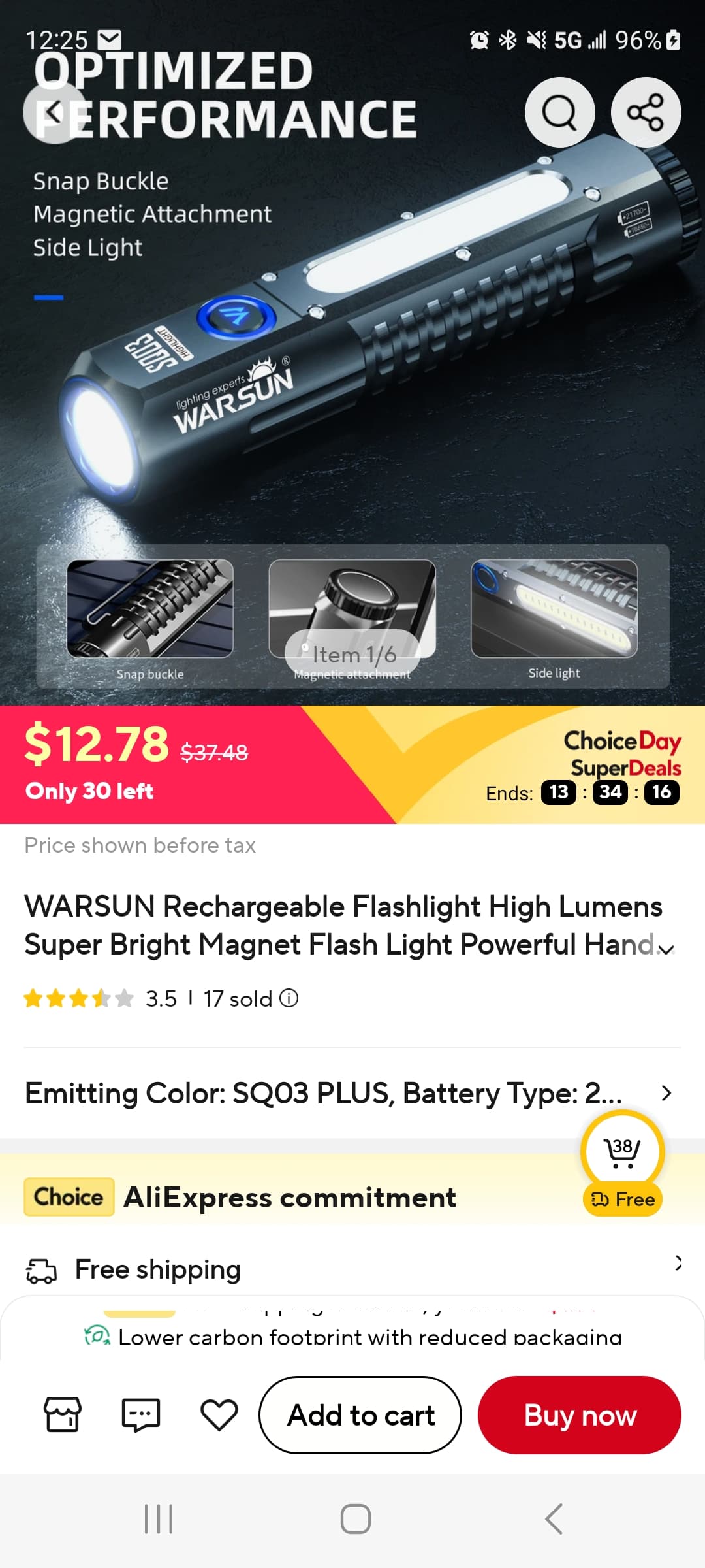 Warsun SQ03 Plus - Short Review - 21700 Flashlights - BudgetLightForum.com