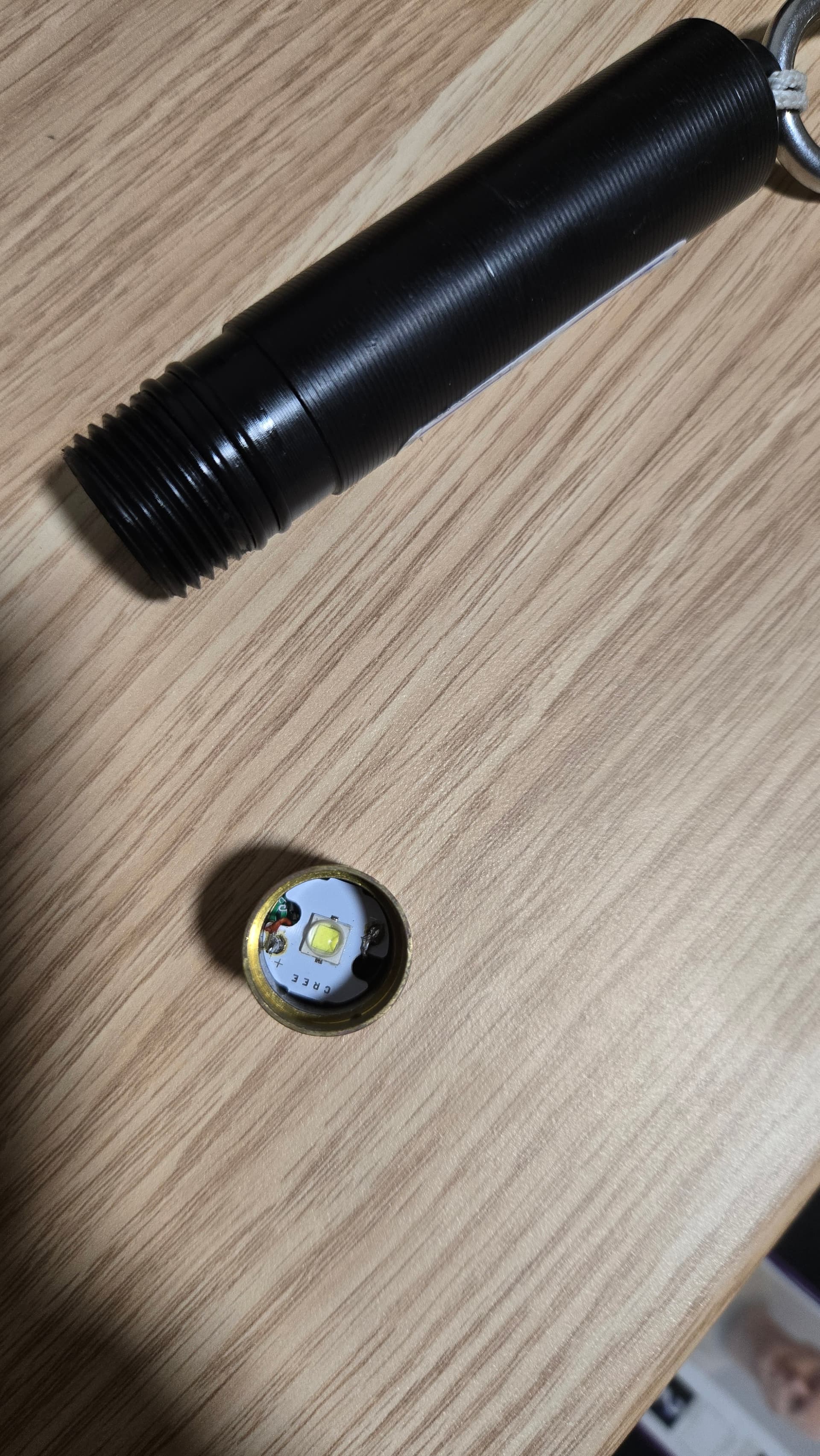 first small led upgrade :) - Flashlight Modding and DIY Parts ...