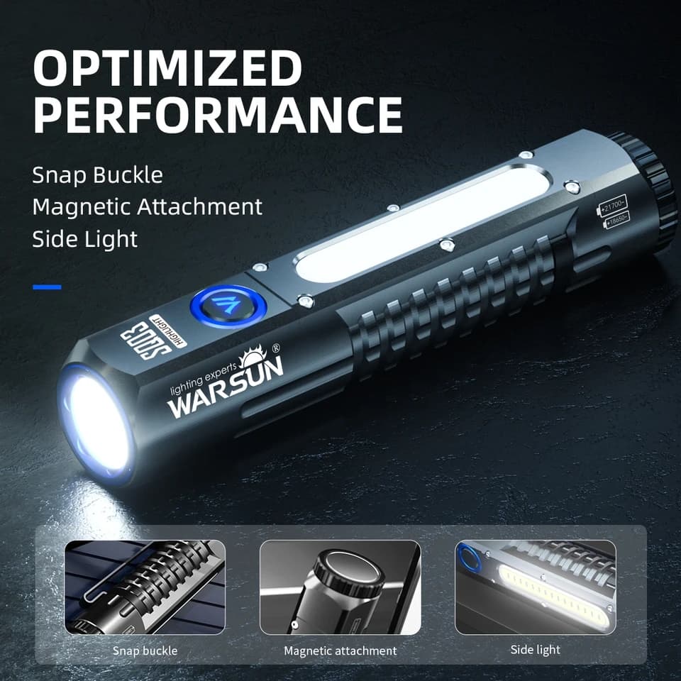 Warsun SQ03 Plus - Short Review - 21700 Flashlights - BudgetLightForum.com